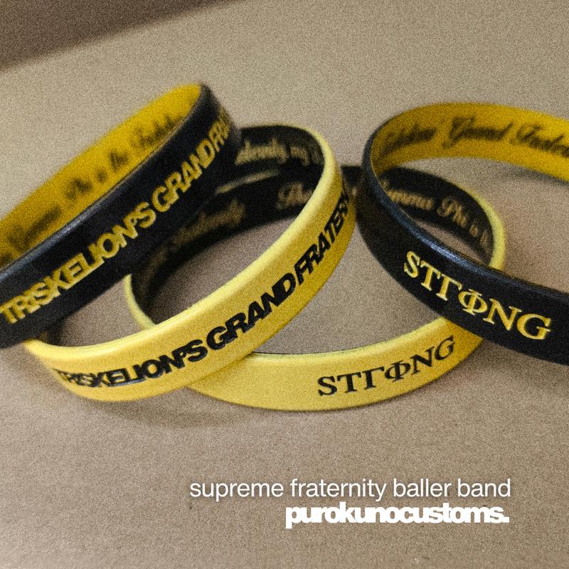 Tau Gamma Phi Triskelions Grand Fraternity Silicone Baller Wrist ...