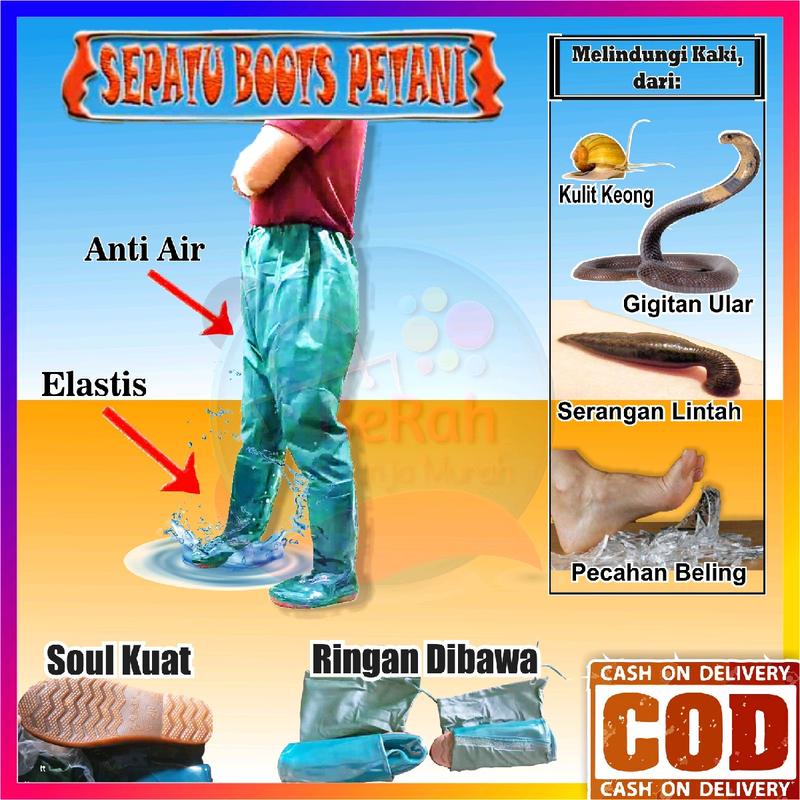【COD-BERGARANSI】Boot Tani - Model Celana 110cm Sepatu boot sawah - Shop ...