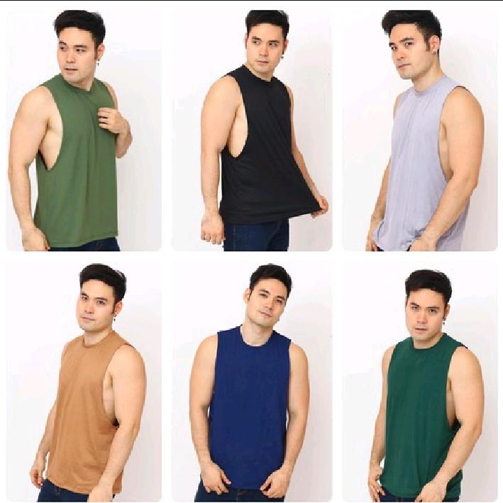 3/6pcs MUSCLE TEE COTTON PLAIN SANDO for MEN'S (age up to 15 - TikTok ...