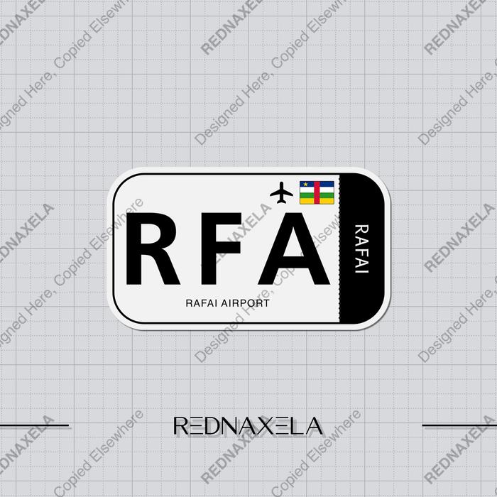 Jual Stiker Vinyl Rafai Airport Code RFA Sign Sticker - Kab. Bogor ...