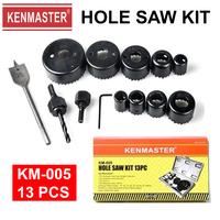 Jual Hole Saw Kit 13pcs Pelubang Pipa - Mata Bor Kayu Pipa - kenmaster ...