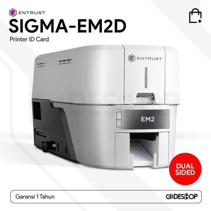 Jual Printer Id Card Entrust Sigma EM2D Dual Side Mesin Cetak Kartu Dua ...