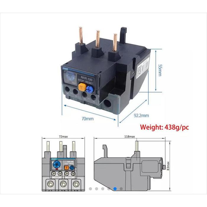 Jual GARANSI READY CHINT NXR-100 Thermal Overload Relay CHINT NXR-100 ...