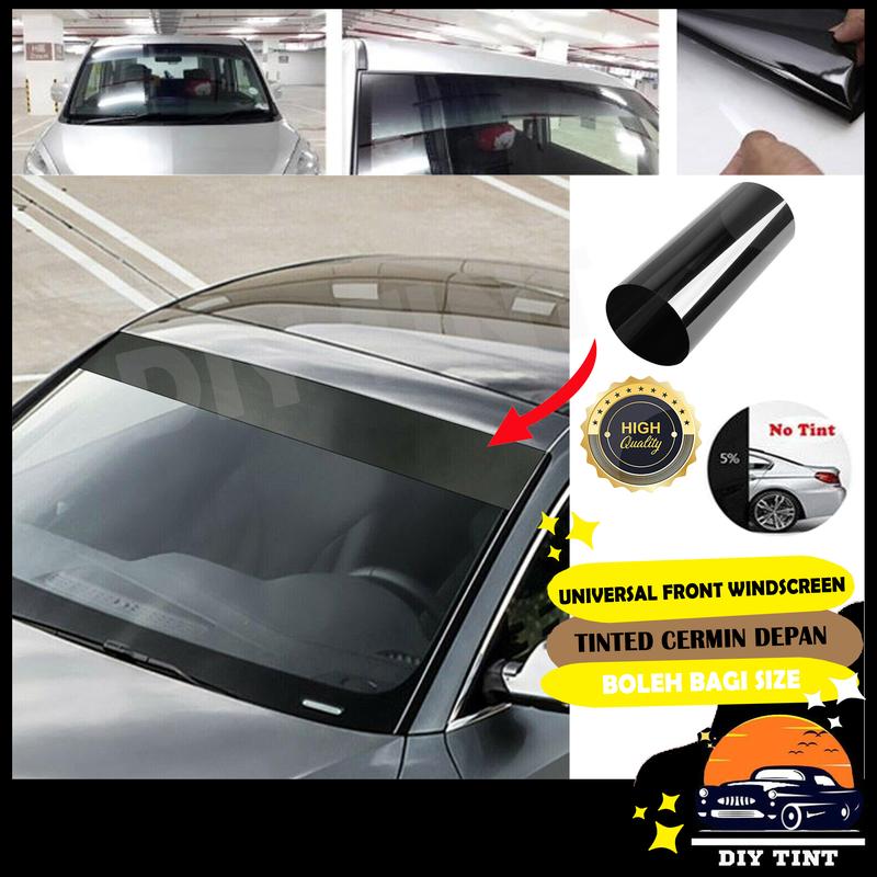 Universal Front Car Windscreen Sticker Tint Tinted Front/Rear| - TikTok ...