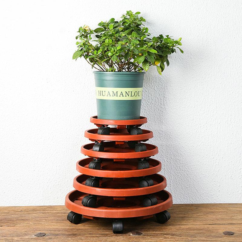 Removable Plant Stand Flower Pot Tray With Universal Wheel Heavy ...