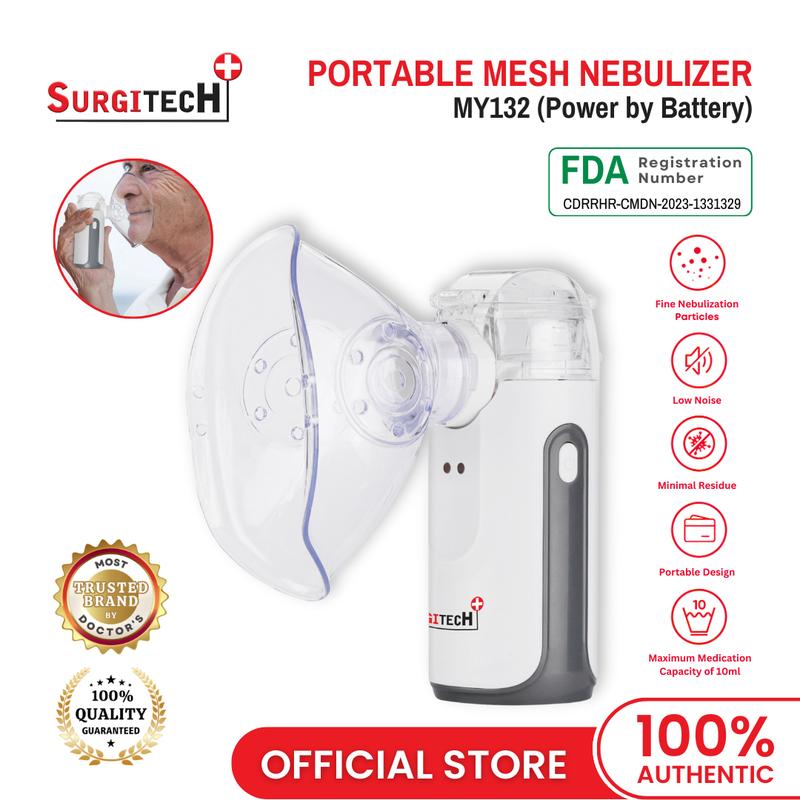 Surgitech MY132 Portable Mesh Nebulizer Battery Operated Kit - TikTok ...