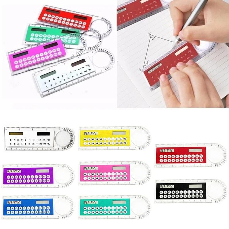 Colorful School Supplies Portable Calculator Ruler Office Stationery ...