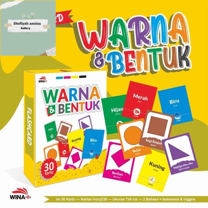 MURAH! FlashCard Warna dan Bentuk - Kartu Belajar - Ap230 - Shop ...