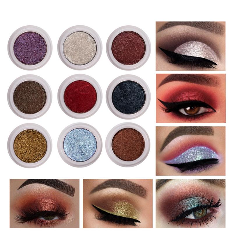 12 Colours HANDAIYAN Metallic Super Shock Eyeshadow Easy To Color ...
