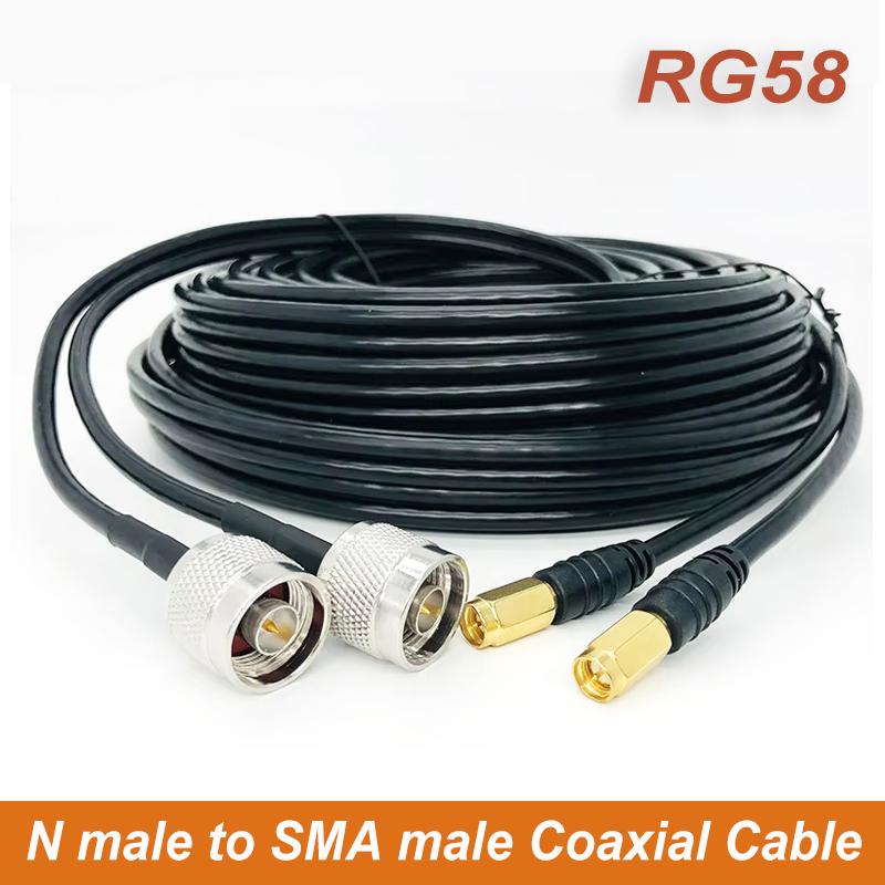 Kabel Sepaksi Berganda, RG58, 50ohm, Rugi Rendah, 2 * 15m / 20m ...