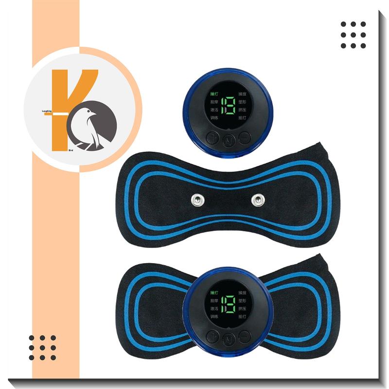 KOOKA BURRA EMS Cervical Massage Stickers USB Rechargeable Stimulator ...