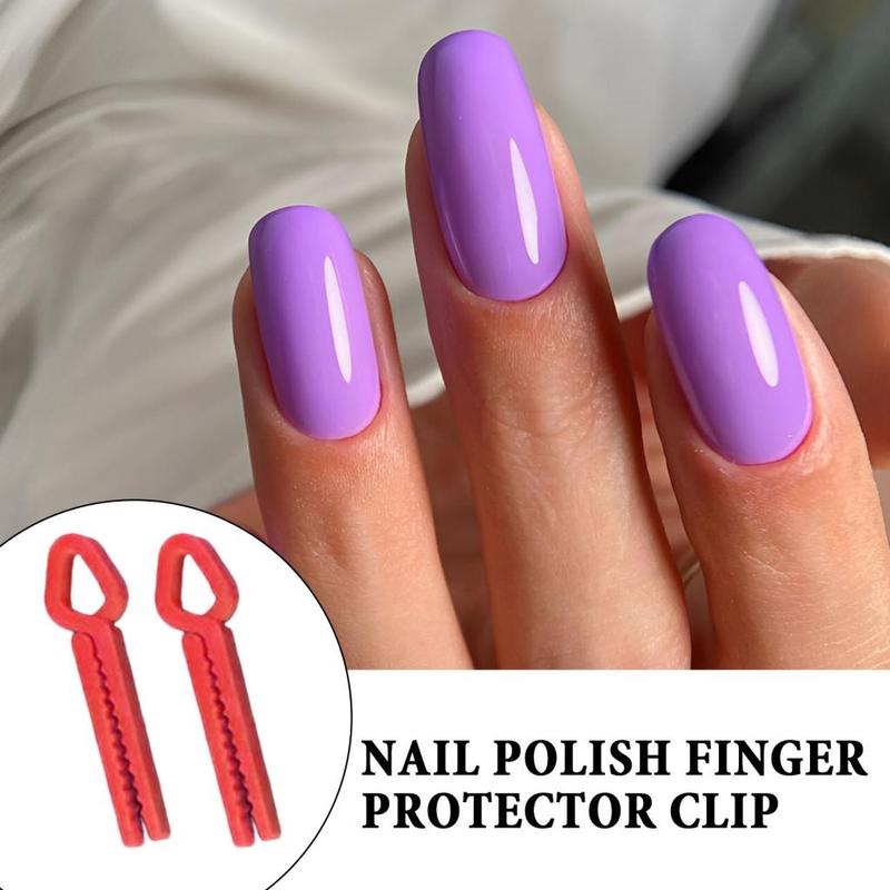 Jvujgcz_ Diy Gel Nail Protector Clip Reusable Nail Polish Finger ...