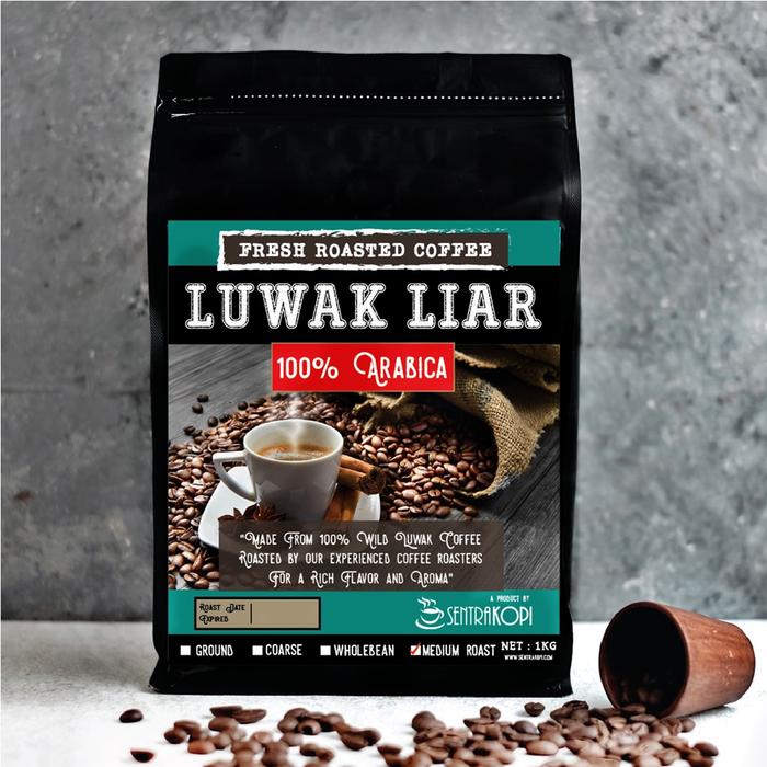 Promo Kopi Luwak Liar Arabika Gayo 1KG - Bubuk / Biji - Pure Wild Civet ...