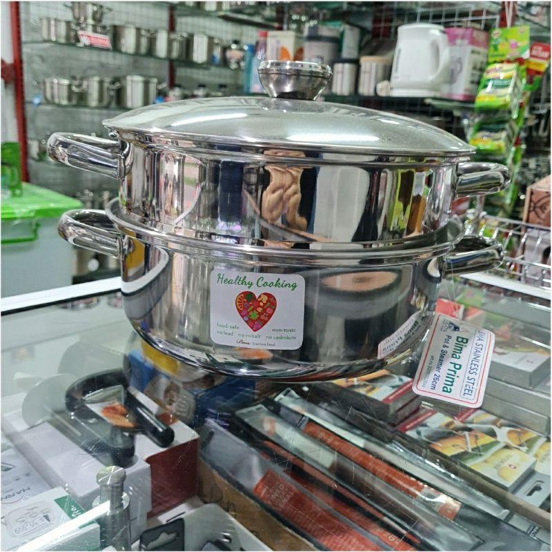 B2007026SS Bima Prima Steamer Set D26cm - Shop | Tokopedia
