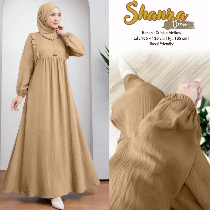 Terbaru Gamis Wanita Terbaru Crinkle Airflow Premium / Gamis - Shop ...