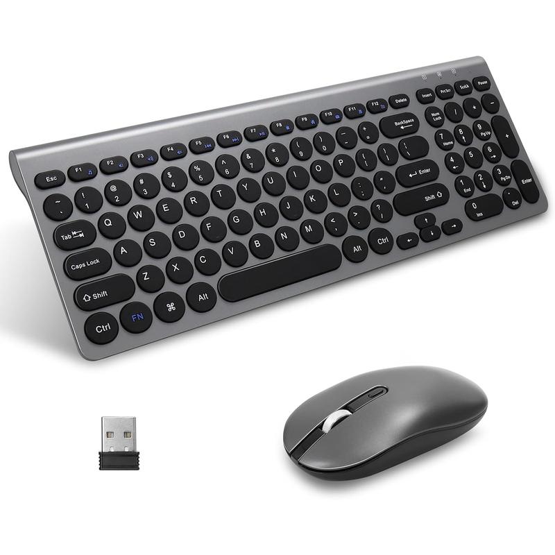 Keyboard and Combo, Full-Sized Noiseless Keyboard and Silen - TikTok Shop