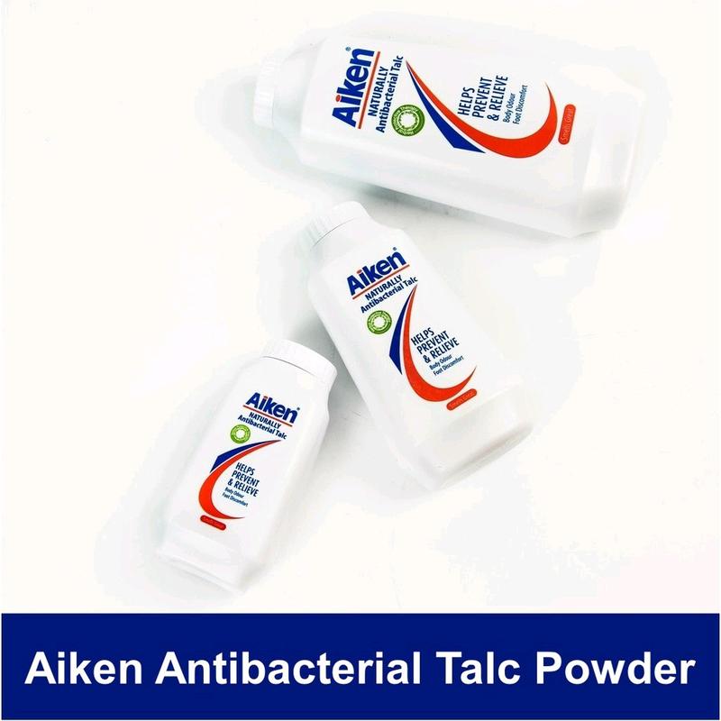 Aiken Naturally Antibacterial Talcum/ Powder/ Bedak Antibakteria ...