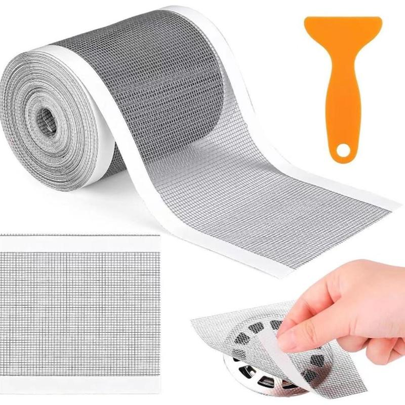 1 Roll 4m/5m Disposable Shower Drain Filter Net Hair Catcher - TikTok ...