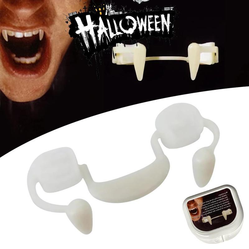 New Halloween Cosplay Retractable Vampire Teeth Easter Dentures ...