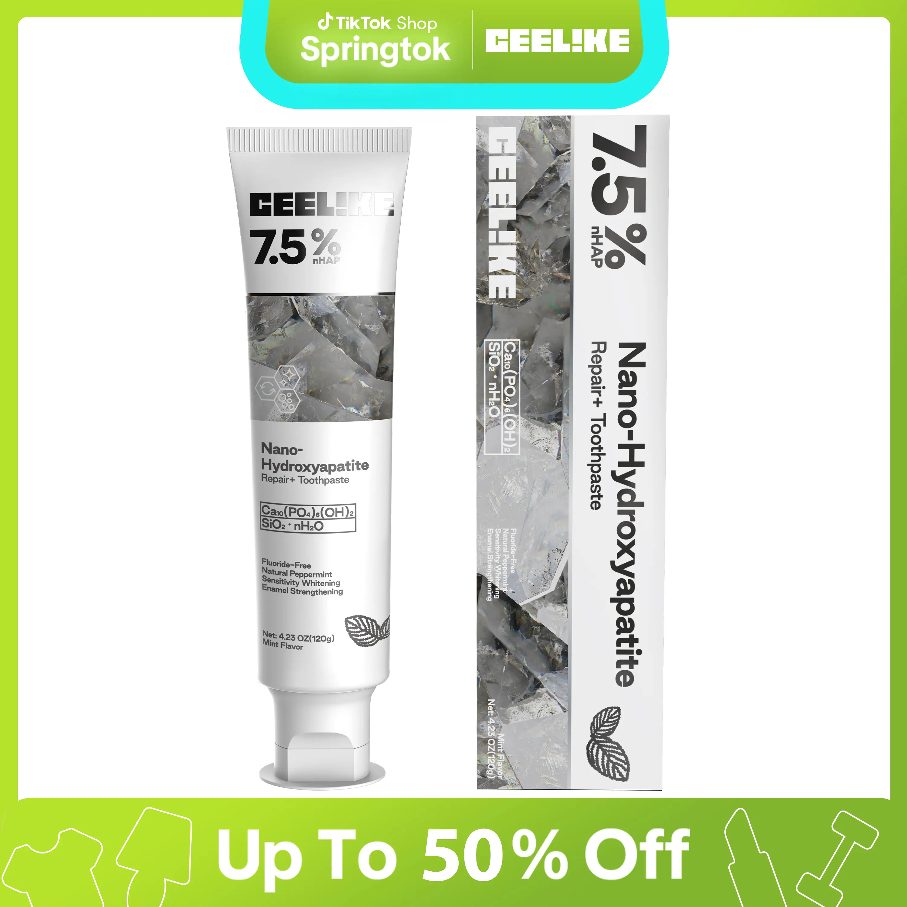 Ceelike Nano Hydroxyapatite Toothpaste | Repairs & Strengthens - TikTok ...