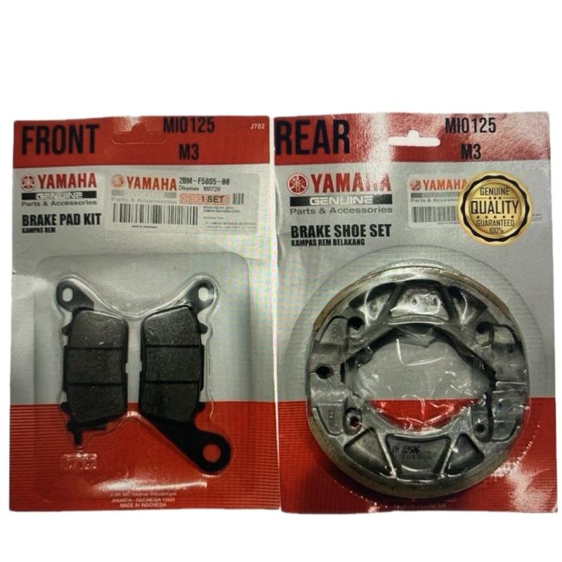 SET YAMAHA MIO M3 i125 gear BRAKE PAD & BRAKE SHOE SET gravis - TikTok ...