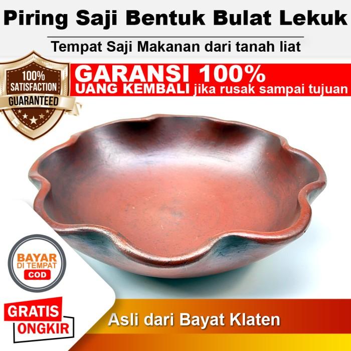 Jual Piring Saji Bulat Lekuk D31 Diameter 31 cm Tanah Liat Gerabah ...