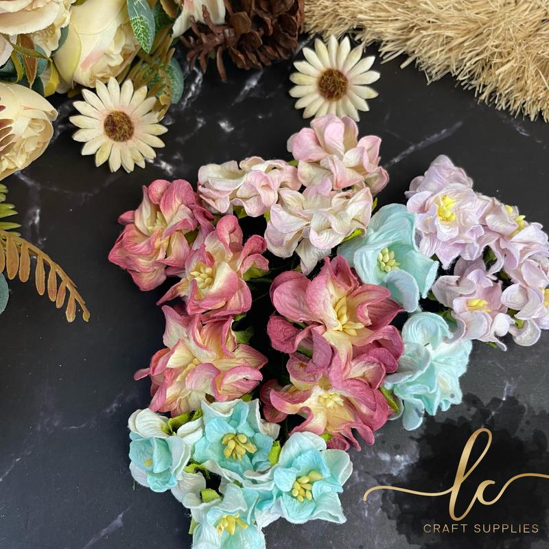 Bunga Kertas Scrapbook Bahan Mahar Bahan Mulberry Paper - Shop | Tokopedia