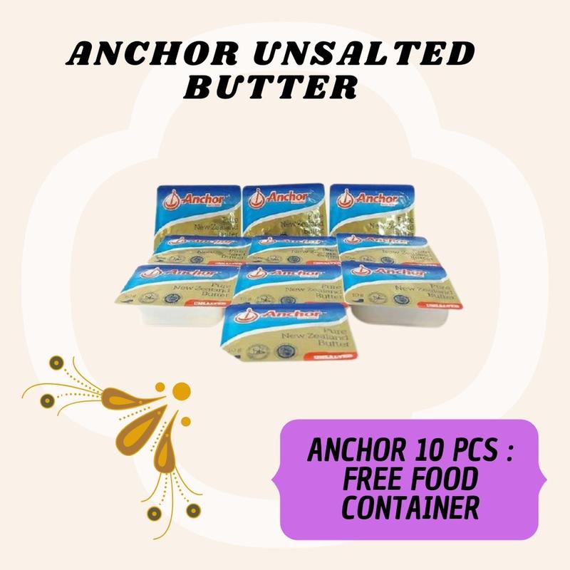 Anchor Unsalted Butter Mini Portion 10 UB 10g Unsalted Butte - Shop ...