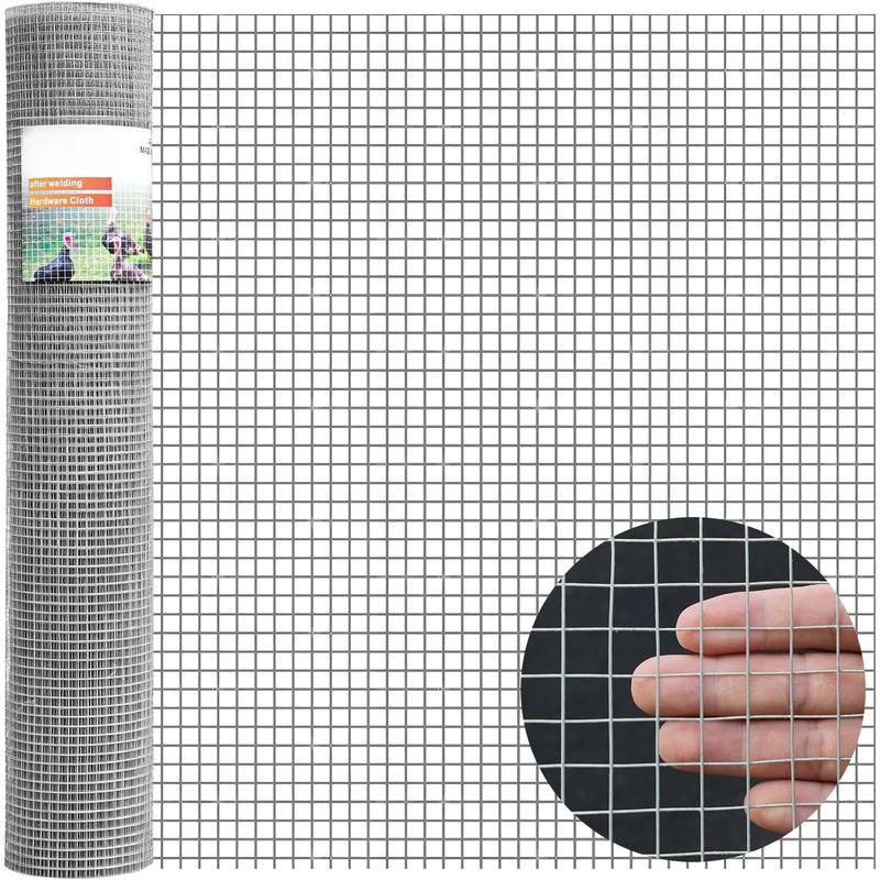 Hardware Cloth 1/2inch 19 Gauge Galvanized Welded Cage Wire Fencing ...