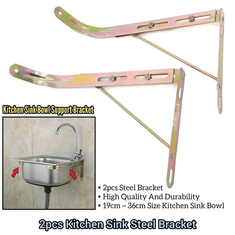2PCS KITCHEN SINK STEEL BRACKET FOR KITCHEN SINK BOWL HOLDER - TikTok ...