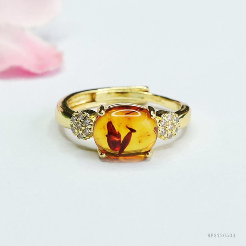 Natural amber rings, flower amber rings, finger rings and jewelry ...