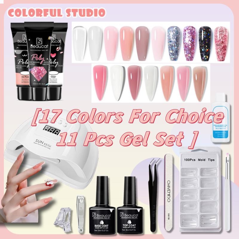 36/120w Nail Lamp Poly Gel Nail Extension Set 11pcs/set Extension ...
