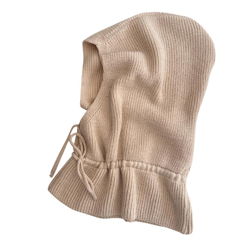 WANJ Hooded Hat Scarf Neck Protection Hat Hooded Beanie Hat Knit ...