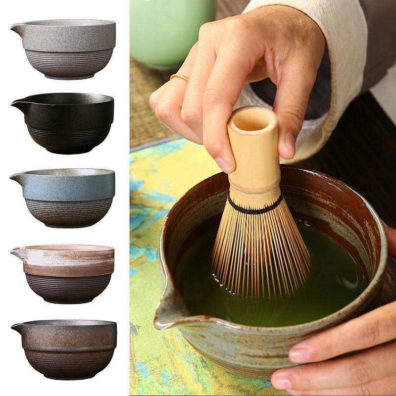 Traditional Ceramic Japanese Matcha Bowl Smooth Large Capacity - TikTok ...