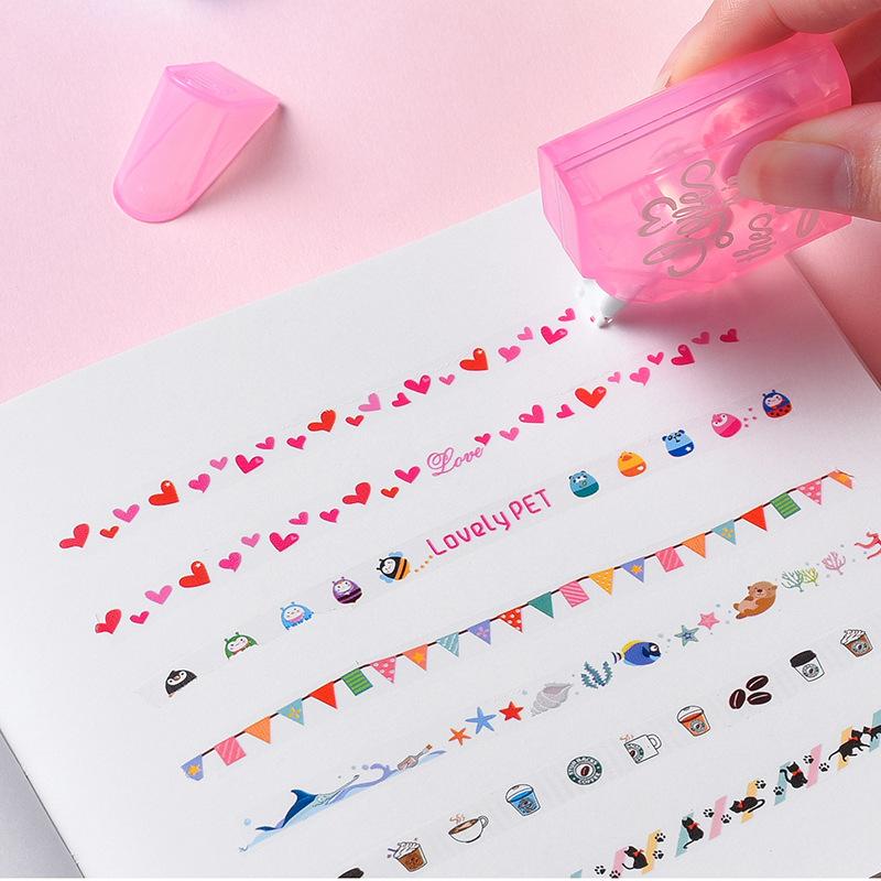 Creative Correction Tape With Pattern Student Diy Journal Decorative ...