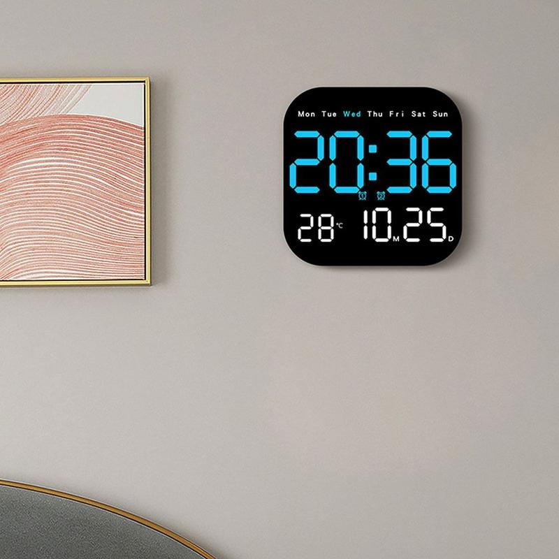 Multi-functional Electronic Wall Clock New Date Wall-mounted - TikTok ...
