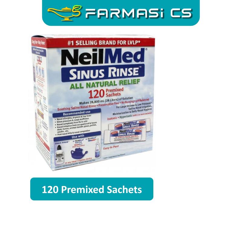NeilMed Sinus Rinse 120 Premixed Sachets EXP:05/2029 - TikTok Shop Malaysia