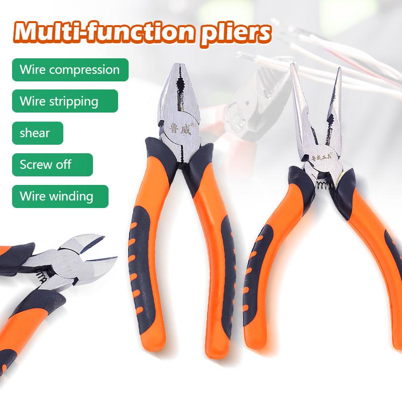 【Msia Ready Stock】6 Inch 45 Steel Tool Pliers Needle Nose Pliers ...