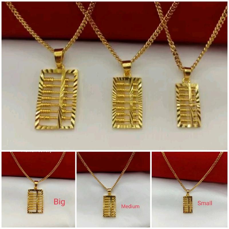 Emas Sadur 24k Rantai Leher + Loket Sempoa Abacus Harga Borong - TikTok ...