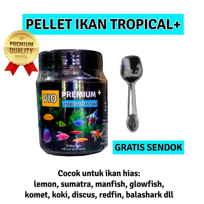 pakan pelet ikan hias VIO PREMIUM+ untuk ikan glow fish lemon sumatra ...