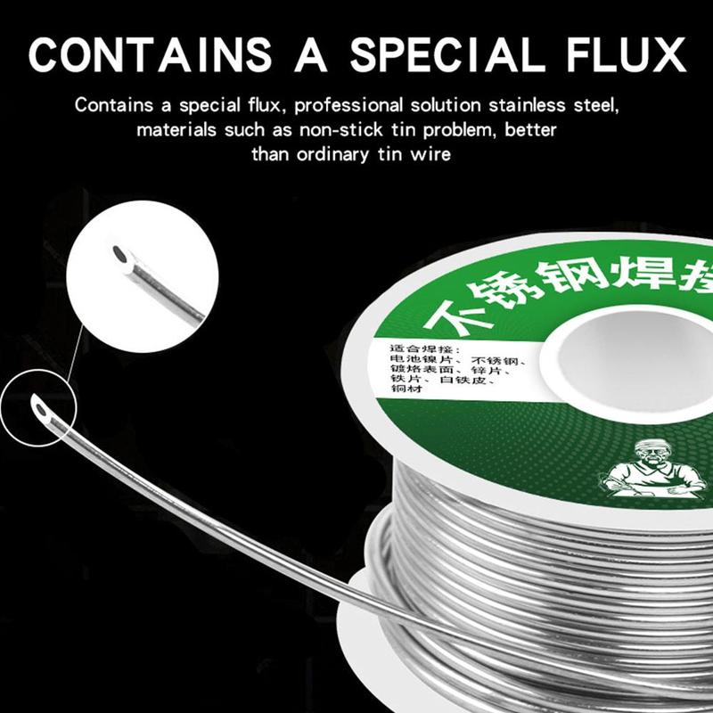 1pc Easy Melt Low Temperature Solder Wires Stainless Steel Metal ...