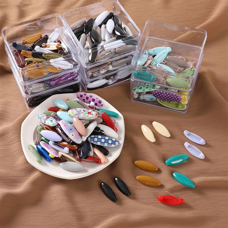 36PCS/Box Flower Printed Pin for Hijab Plastic Safety Clips Pin for ...