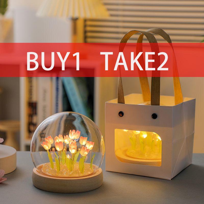 【delivery 24 hour 】 BUY 1 TAKE 2 Flower Lantern Tulip DIY Night ...