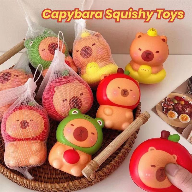 Capybara Squishy Toys Cute Squeeze Cute Stress Relief Creative - TikTok ...