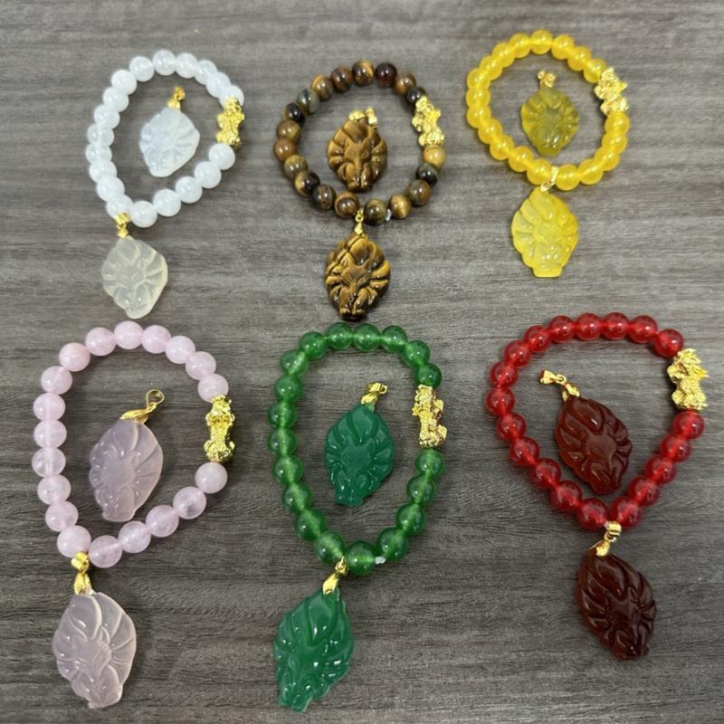 LUCKY Nine Tailed Fox With Pixiu Piyao Charm Bracelet For Women ...