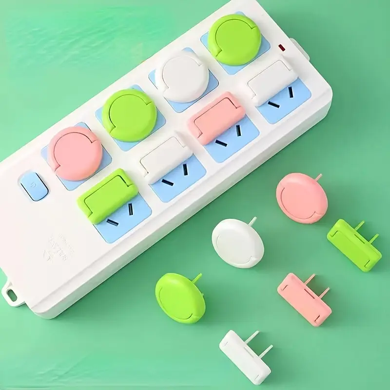 5-Pack Colorful Plastic Socket Protective Covers - Anti-Electric Shock ...