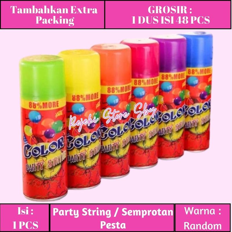 CRAZY STRING / SEMPROTAN ULANG TAHUN / SEMPROTAN PESTA WARNA - Shop ...