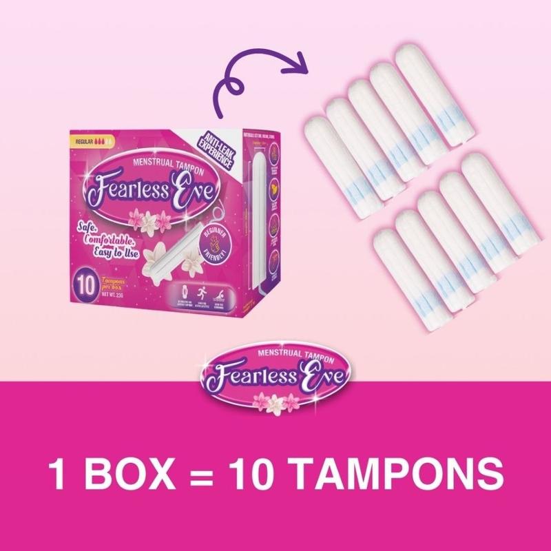 Fearless Eve Menstrual Tampons for Regular Flow (10 pcs per box) - TikTok Shop Philippines
