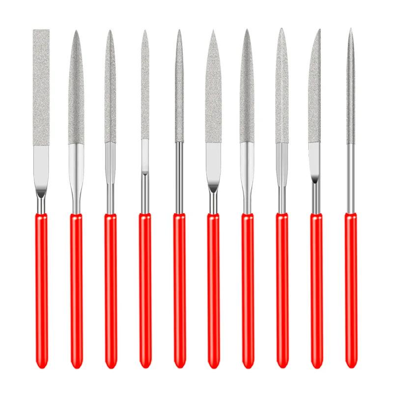 10Pcs Diamond Needle File Set 3x140mm Mini Needle File Kit For - TikTok ...