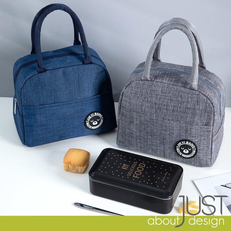 Beg Makan Tengah Hari Berpenebat Aluminium Biru Insulated Lunch ...